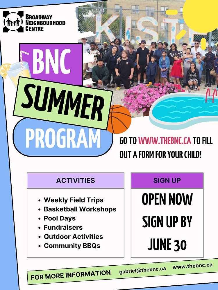 BNC Summer Drop-in Program Registration is now OPEN!