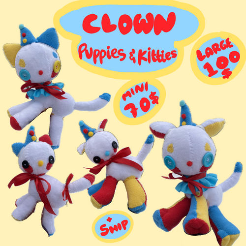 Primary Clown Plush | Gore Girls Inc
