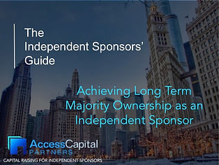 Independent Sponsor Model | Private Equity Fundless Sponsor