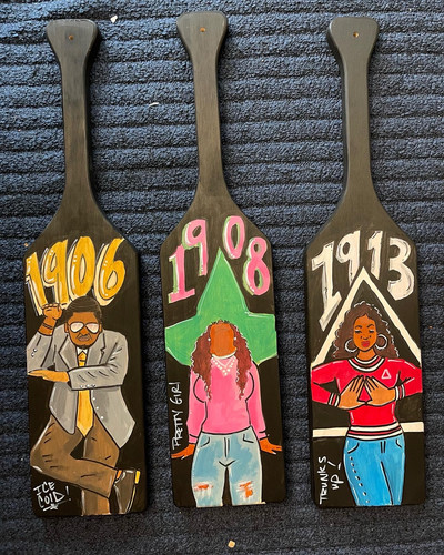 FINISHED HAND PAINTED Custom Fraternity/Sorority paddles | Paint N' Sip ...