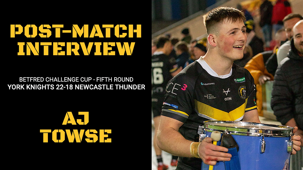 Try-scorer Towse reflects on Knights' cup win over Newcastle