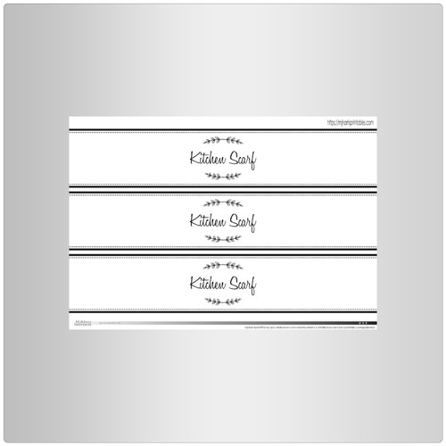 Kitchen Scarf | MJHarrisPrintables