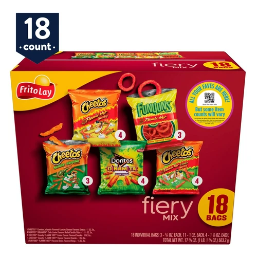 Frito-Lay Fiery Mix Variety Pack (18 Ct) | CGK