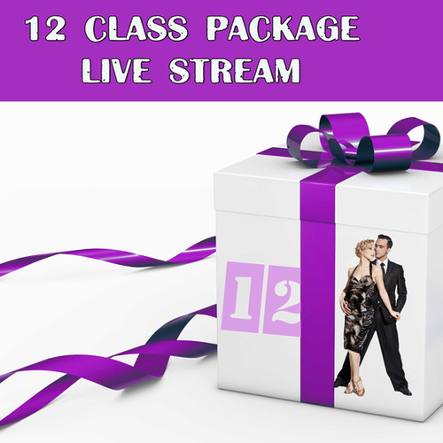 12 livestream classes/month package | Tango Coach