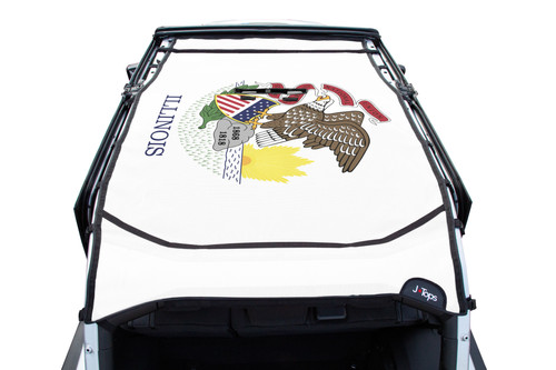 JK 4D or 2D Wrangler Sun Shade - STATE FLAGS (I-M) | JTopsUSA