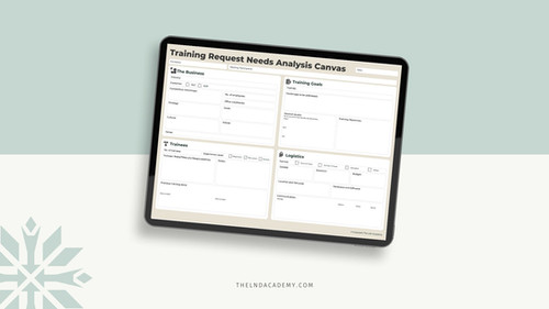 Training Needs Analysis Canvas for L&D Consultants (Simple) | The L&D ...