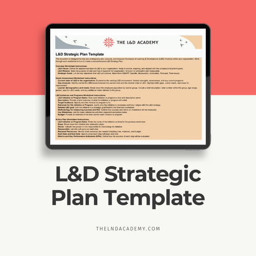 L&D Strategic Plan Template | The L&D Academy