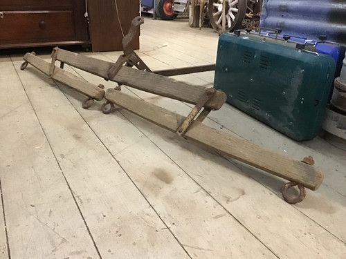 Swingle Bar Rustic Timber Farm Hanging Light hooks HORSE DRAWN work ...