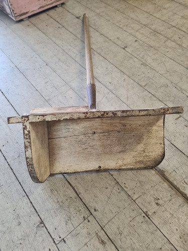 Antique bricklayer's hod bricklayer brick mortar carrier wooden bucket ...