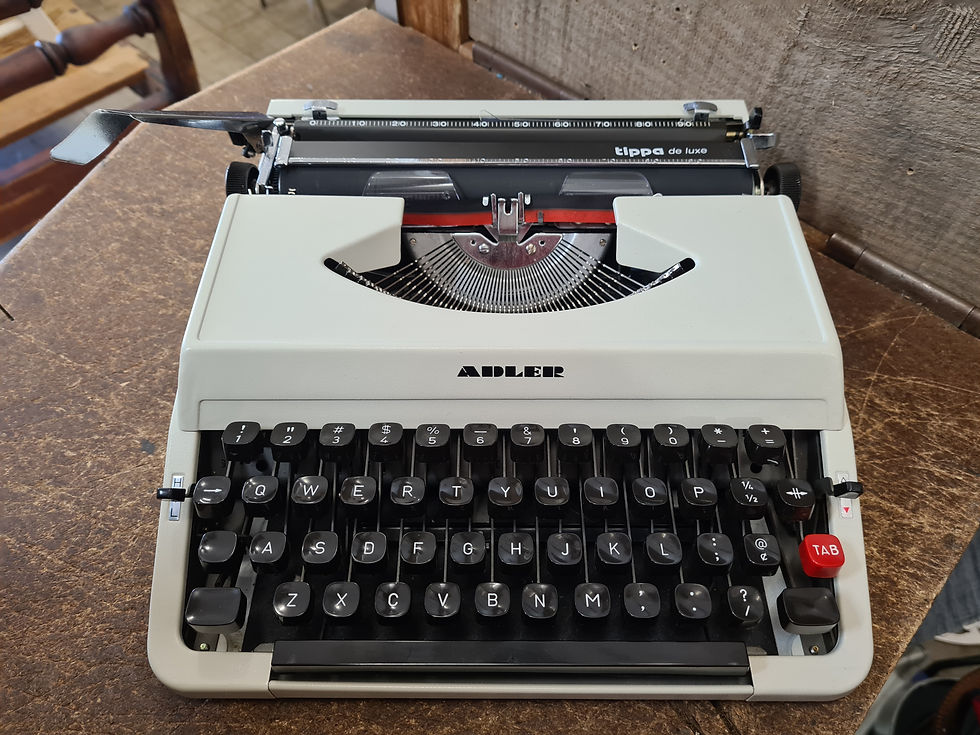 Vintage Retro Adler Tippa De Luxe Manual Typewriter Portable Plastic ...