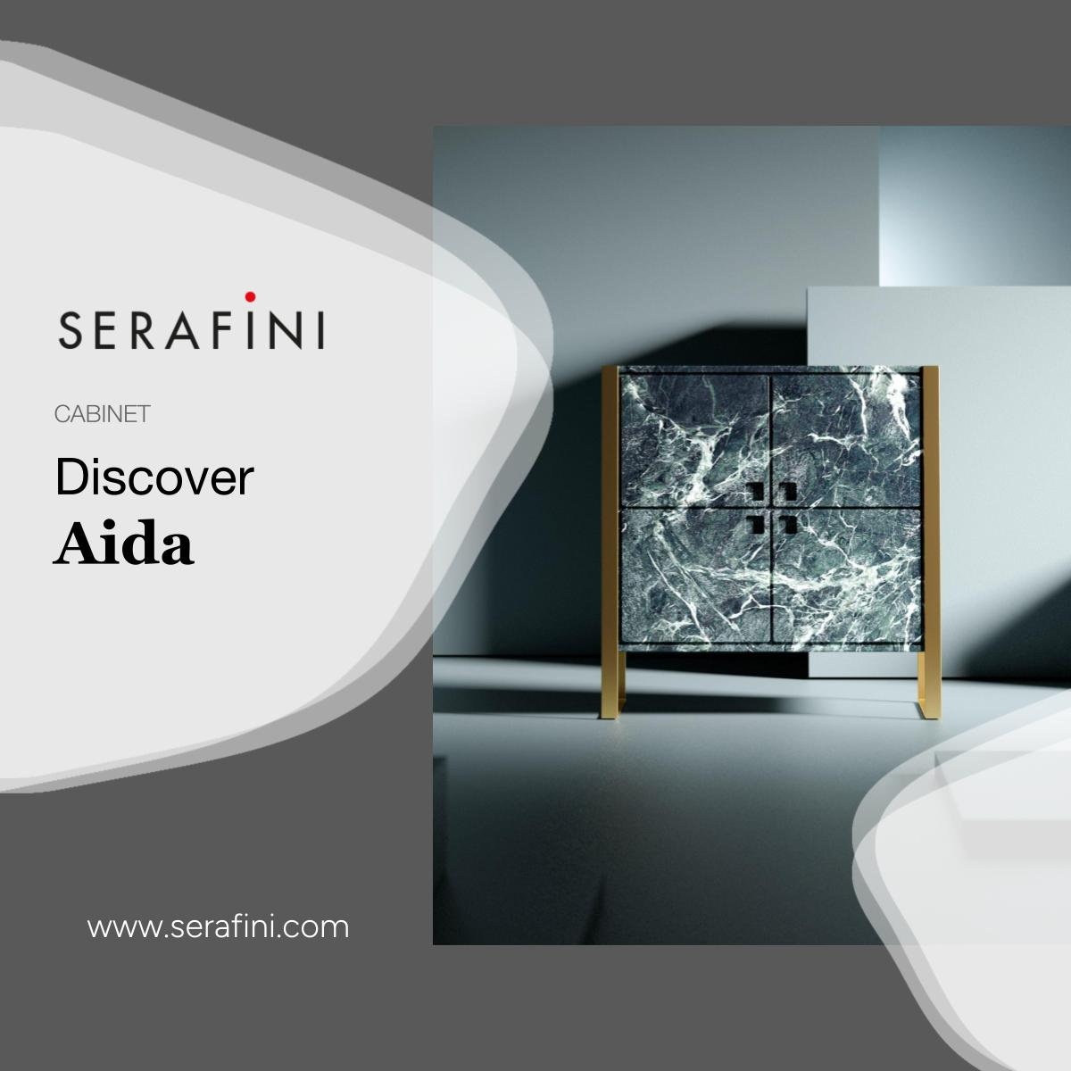 Aida Cabinet | Serafini - Marble Design Made in Italy