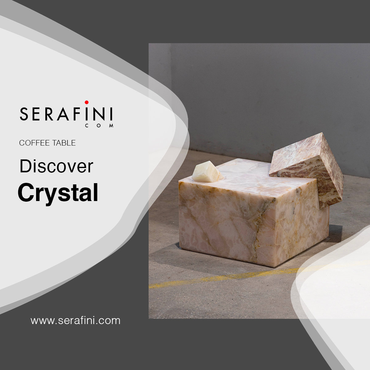 Crystal Coffee Table | Serafini - Marble Design Made in Italy