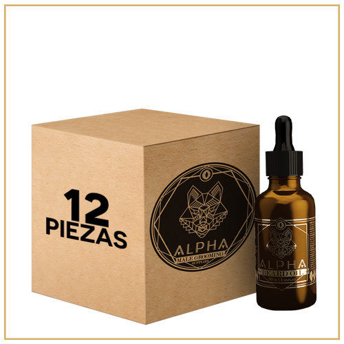 ALPHA Beard Oil - Caja con 12 Pzs. | Ouro Productos