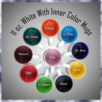 White with Inner Color Mugs | Castle Peak