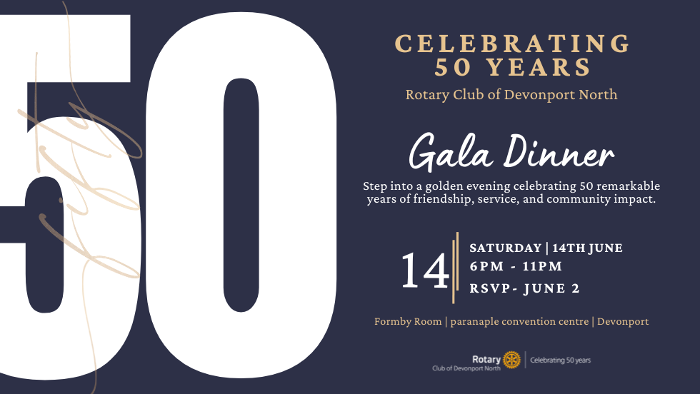 50th Anniversary Gala Dinner | rotarydevnorth