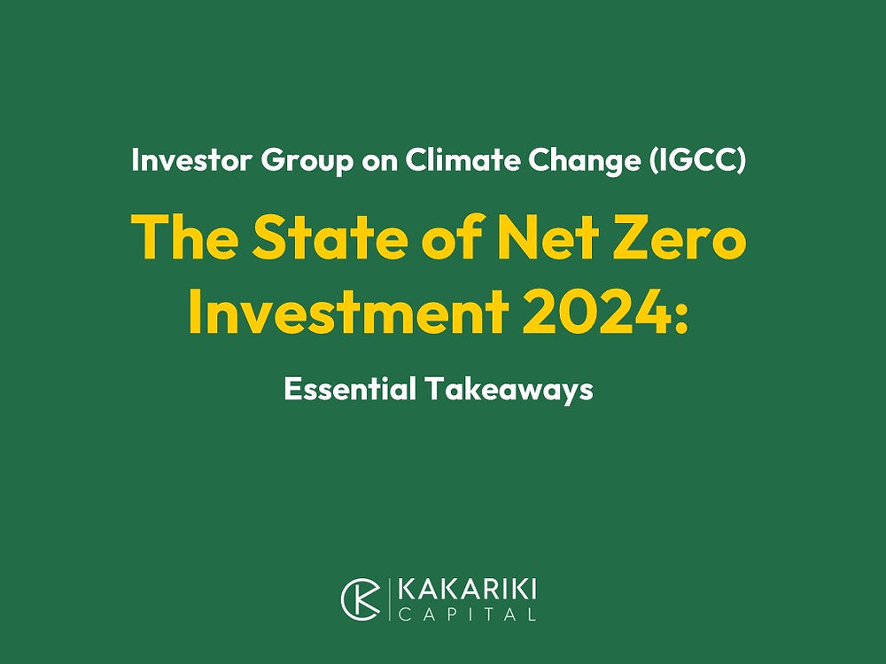 Unlocking Opportunities: A Positive Outlook on Net Zero Investments ...