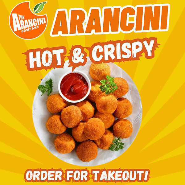 Takeout Arancini Menu | The Arancini Company