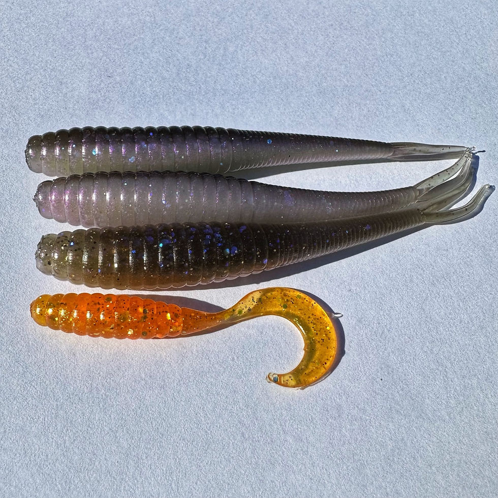 Dual Chocolate/Purple Obake - 4" Split-Tail | Sato Lure Co.