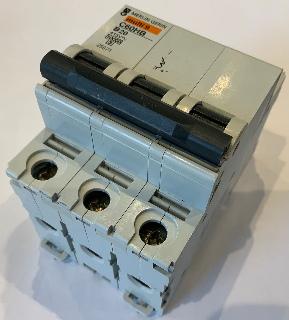 Merlin Gerin C60HB B20 TP MCB 20A Type B 3P Triple Pole MCB 25871 10kA ...