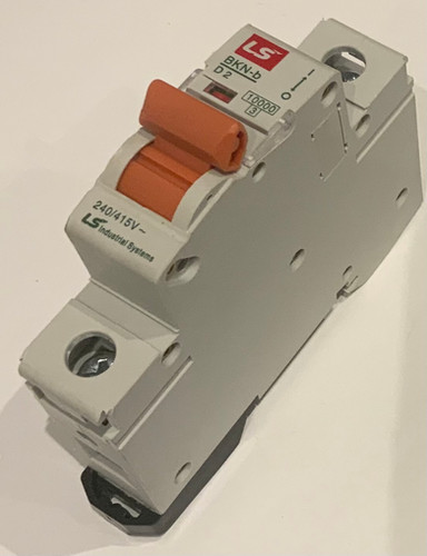 LS BKN-b D2 Single Pole MCB 2A Type D 10kA | ICAP