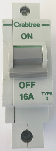 Crabtree Polestar 16A Type 3 MCB BS3871-M9 | ICAP