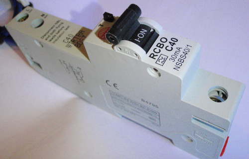 Wylex C40 RCBO NSBS40/1 40A Type C 30mA Single Pole RCBO | ICAP