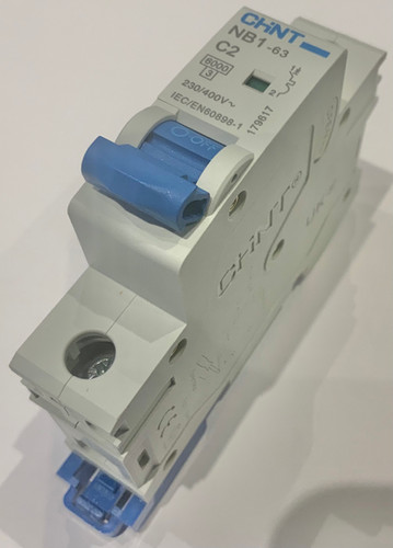 Chint NB1-63 C2 MCB 179617 2A Type C Single Pole MCB | ICAP