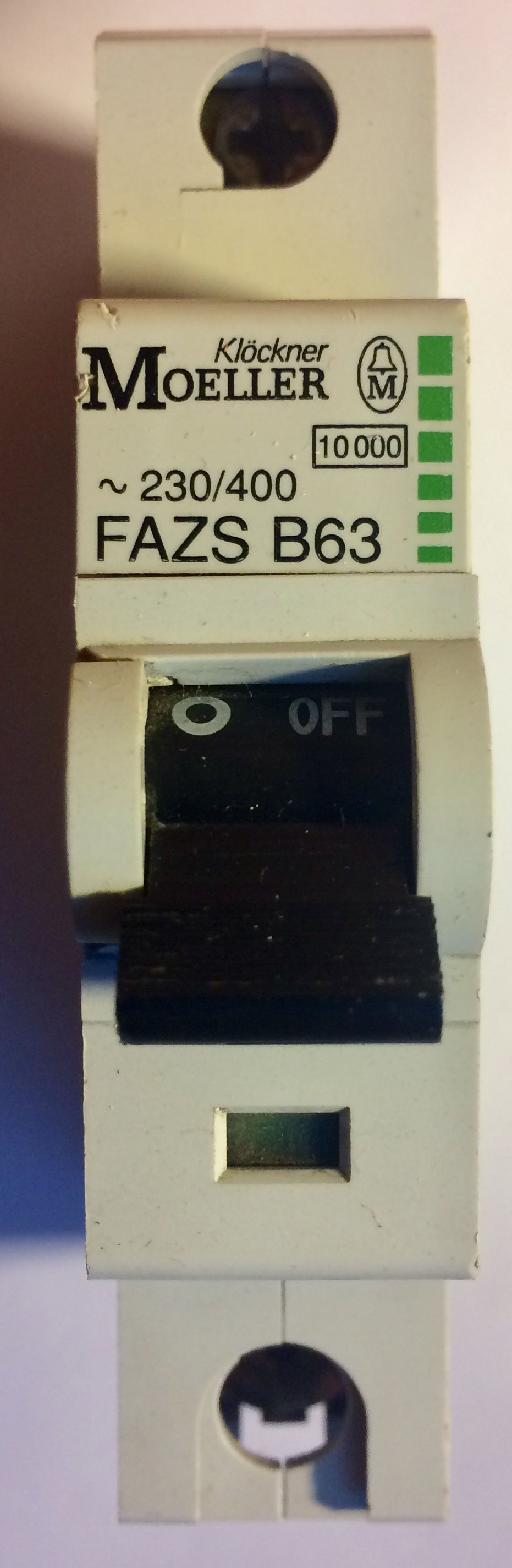 Moeller FAZS B63 MCB 63A Type B Single Pole | ICAP
