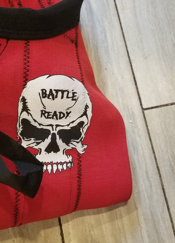 Red 2ply - stiff bench shirt with collar | Battle Ready Gear