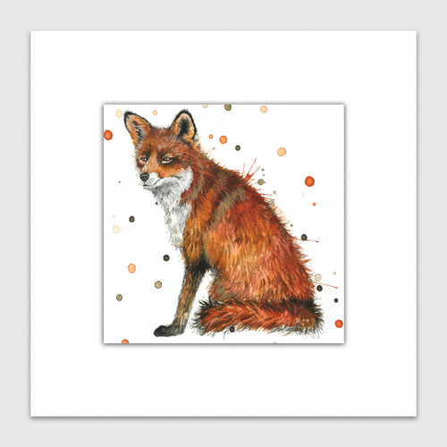 Original Splatter Fox Watercolour Painting | Splatterworks