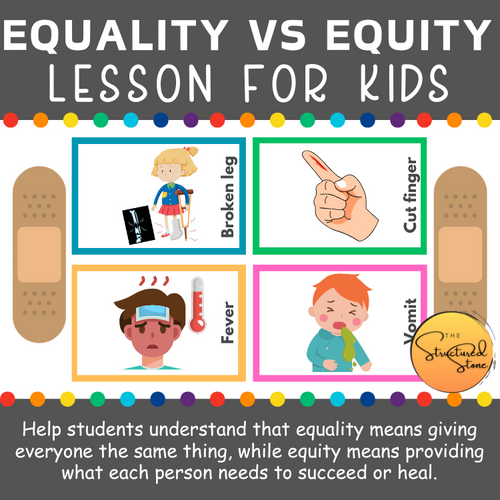 Equality vs. Equity Lesson Plan – Hands-On Activity with Band-Aid ...
