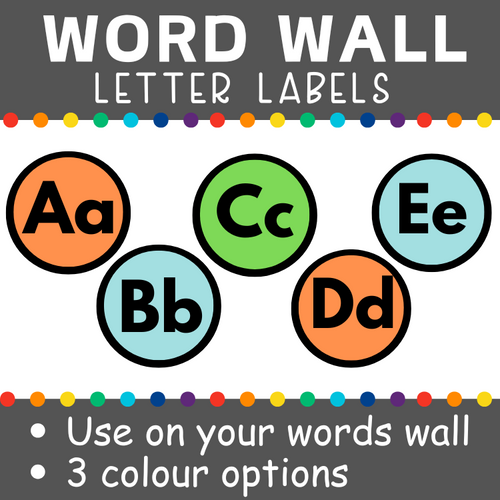 Classroom Word Wall Letters – Printable Alphabet Headers (PDF) | The ...