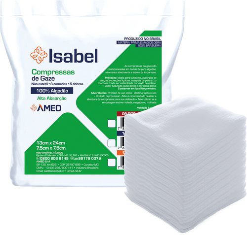 ISABEL - Compressas de gaze | AMED S/A