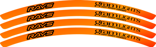 Gram Lights 57DR/CR Rim Stickers 17"+ | Fuego (4 PCS) | Overnight Crew