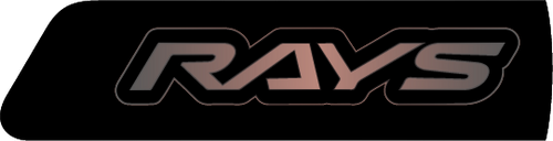 Gram Lights Center Cap Sticker | Black/Rose Gold Metallic (4 PCS ...