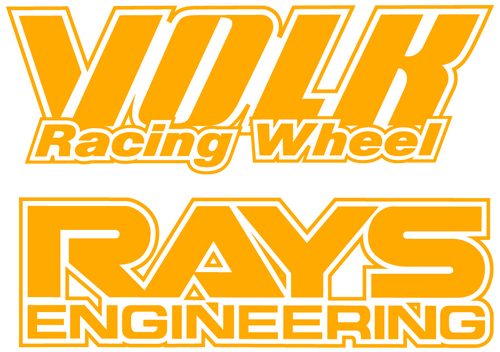 Volk Racing TE37 OG Spoke Stickers - Deep Yellow/White (8 PCS ...