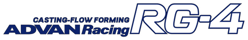 Advan RG-4 Spoke Stickers - Mag Blue/White (4 PCS) | Overnight Crew
