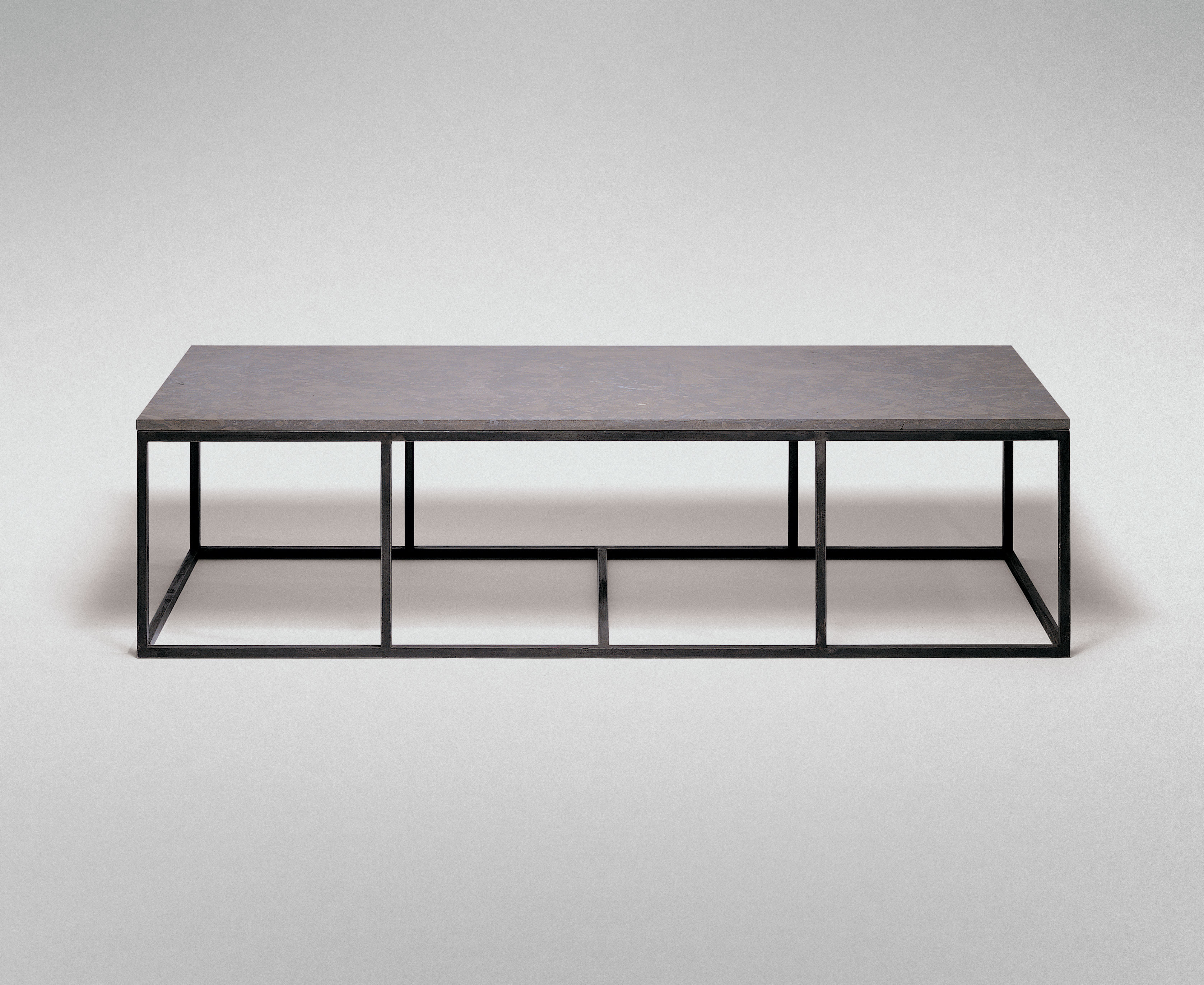 STEEL AND STONE LOW TABLE