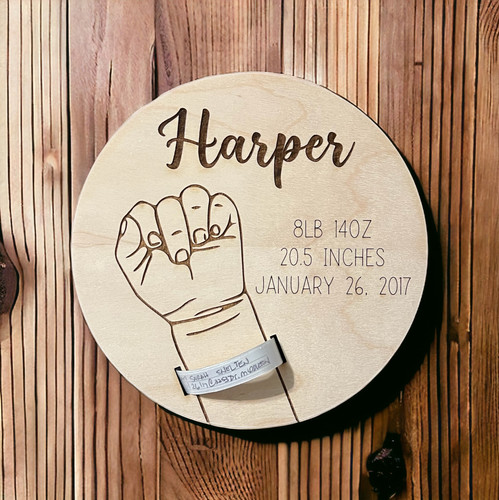 Hospital Band plaque | Buffalo Plaid Studio
