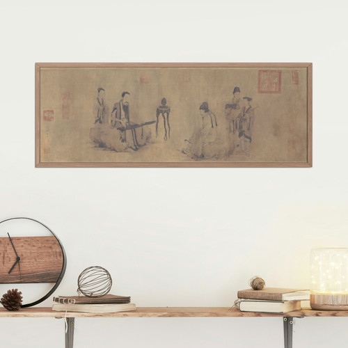 Bo Ya Playing the Qin: Yuan Dynasty Figures Painting Art Digital ...