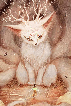 white fox demon