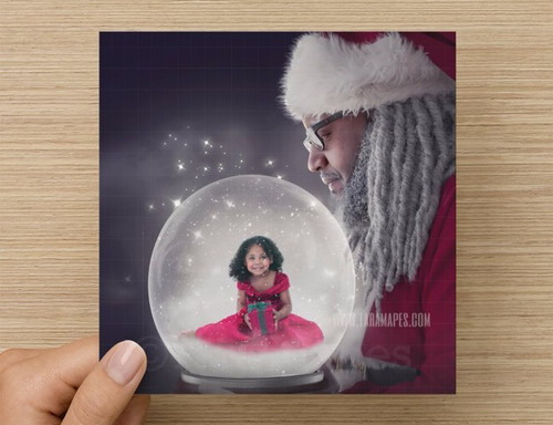 Dreezy Claus Snow Globe Card | Dreezy Claus