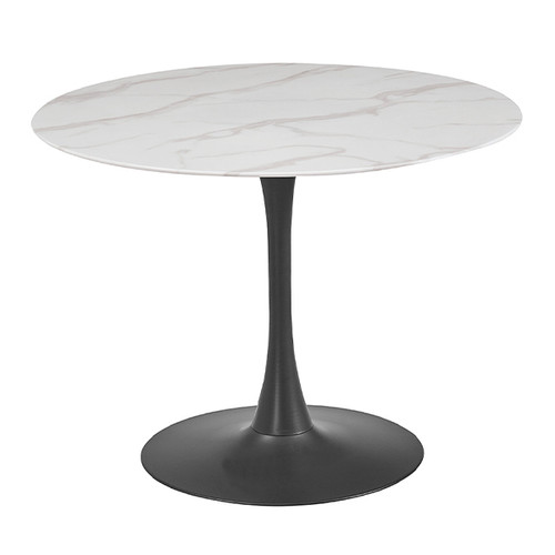 Cesar White Marble Effect Round Dining Table | Bedworld&ItalyDesign