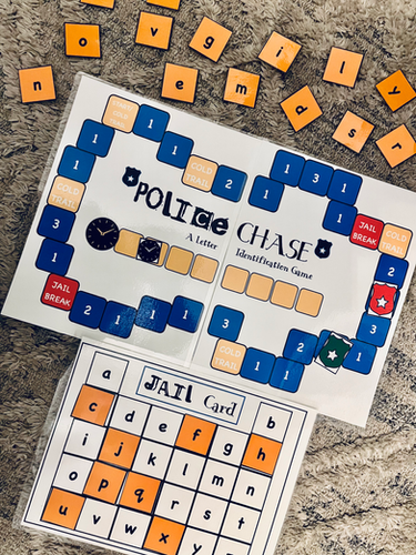Police Chase: A Letter Identification Game | keepsakecurriculum
