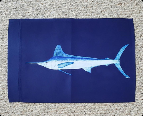 White Marlin Fish Flag - Print | Hatteras Fish Flags