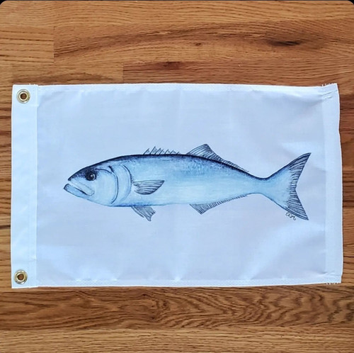 Bluefish Fish Flag - Print | Hatteras Fish Flags
