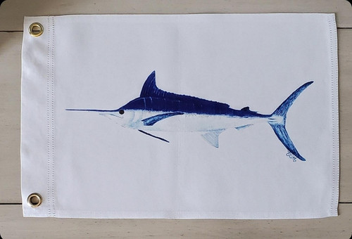 Blue Marlin Fish Flag - Print | Hatteras Fish Flags