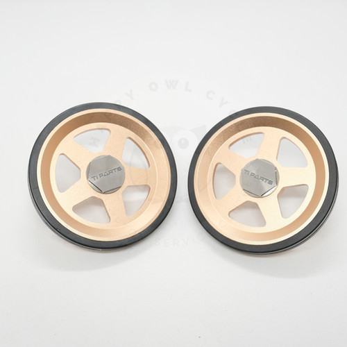 Ti Parts Workshop EasyWheels, 66mm, Matte Finishing | Happy Owl Cycle