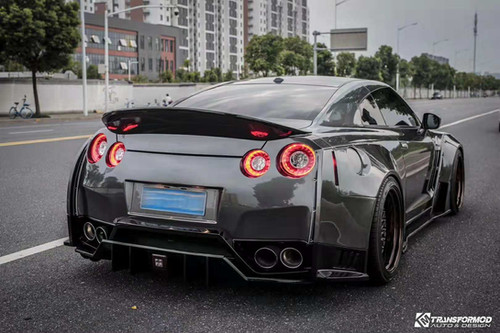 08-16' GTR R35 AIMGAIN GT STYLE WIDEBODY TRUNK WING | manspeedautoparts