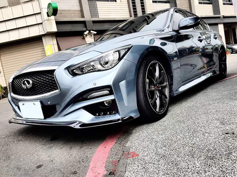 INFINITI Q50 IMPUL 537S STYLE FRONT BUMPER W/ DRL & FITTING BRACKETS ...